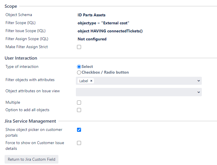 Insight Custom field: How to show the list of tick...