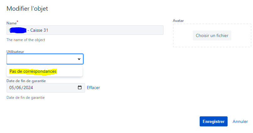 Lier object a un utilisateur client