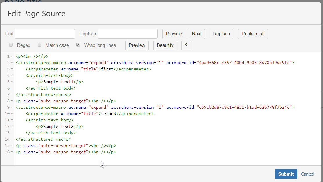 remove line break between macros