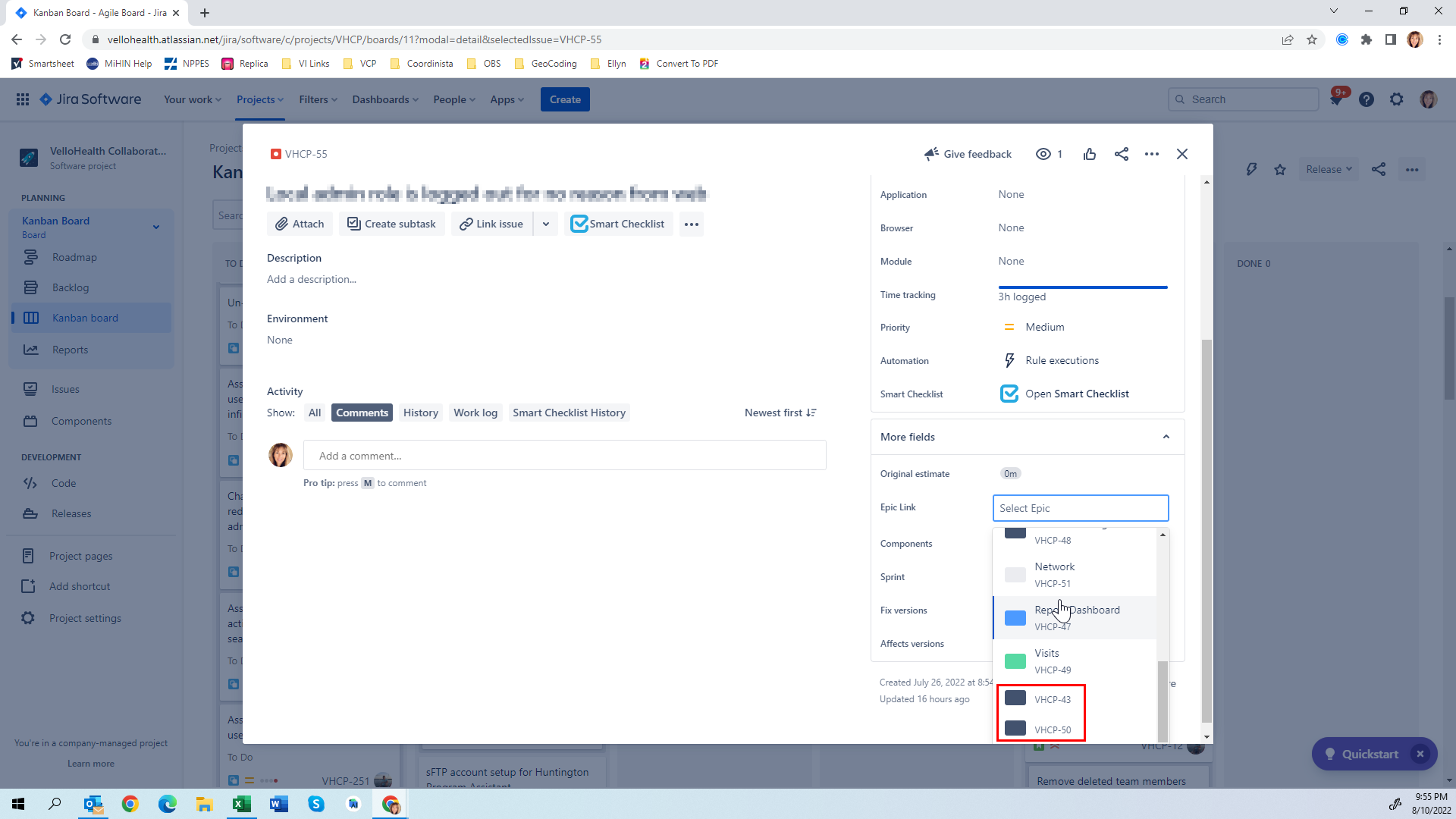Solved: Cannot create an Epic