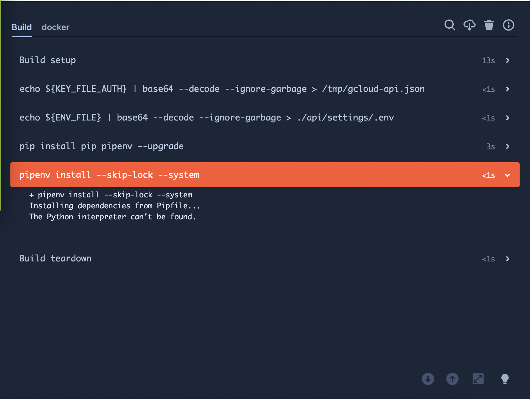 Getting A The Python Interpreter Cant Be Found Er 