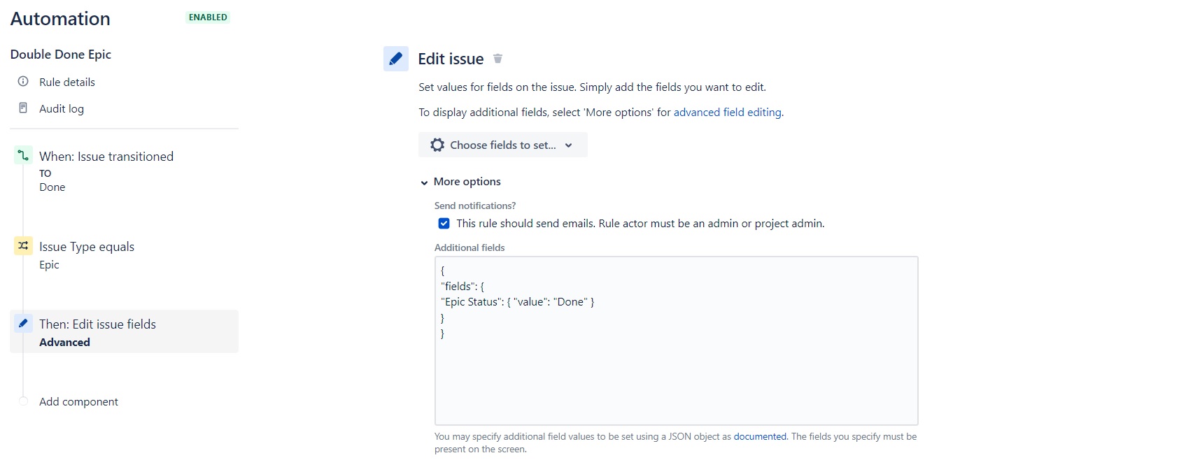 Solved: What "mark as done" does to an Epic and how to mar...
