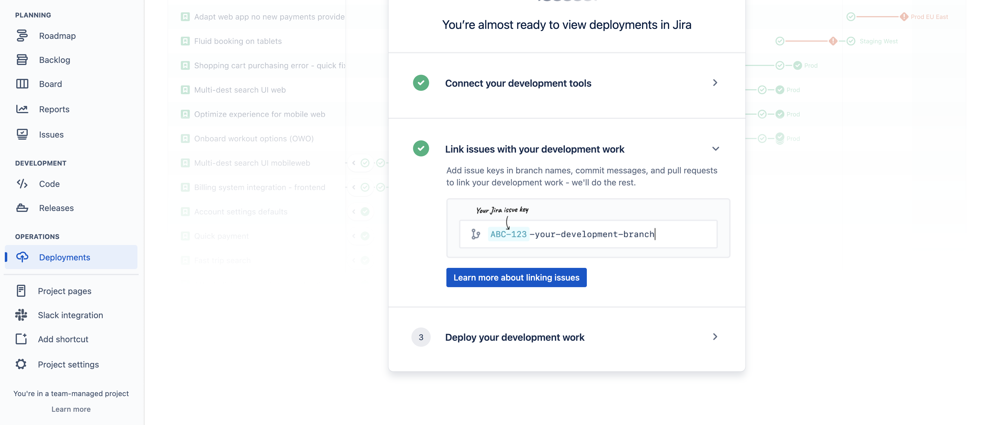 Solved: Next-gen board and Deployments timeline not showin...