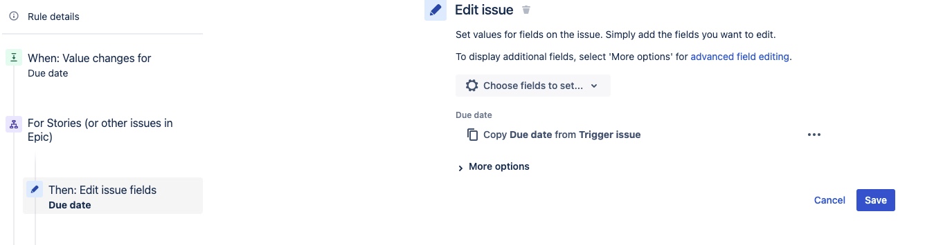 How to set an Epic date that cascades to all tasks...