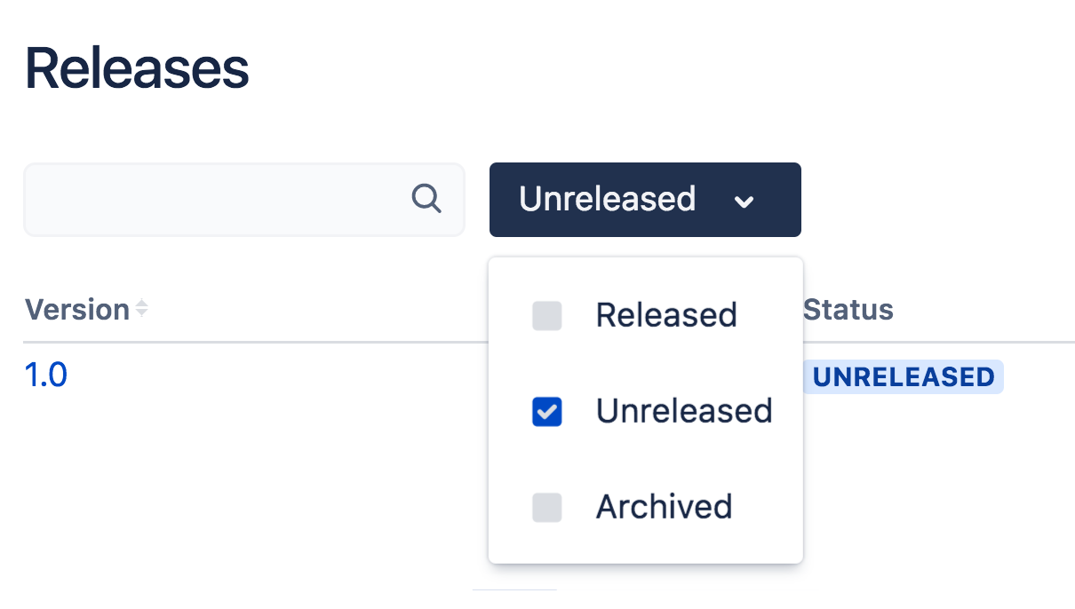 How do I see archived releases on a release board?