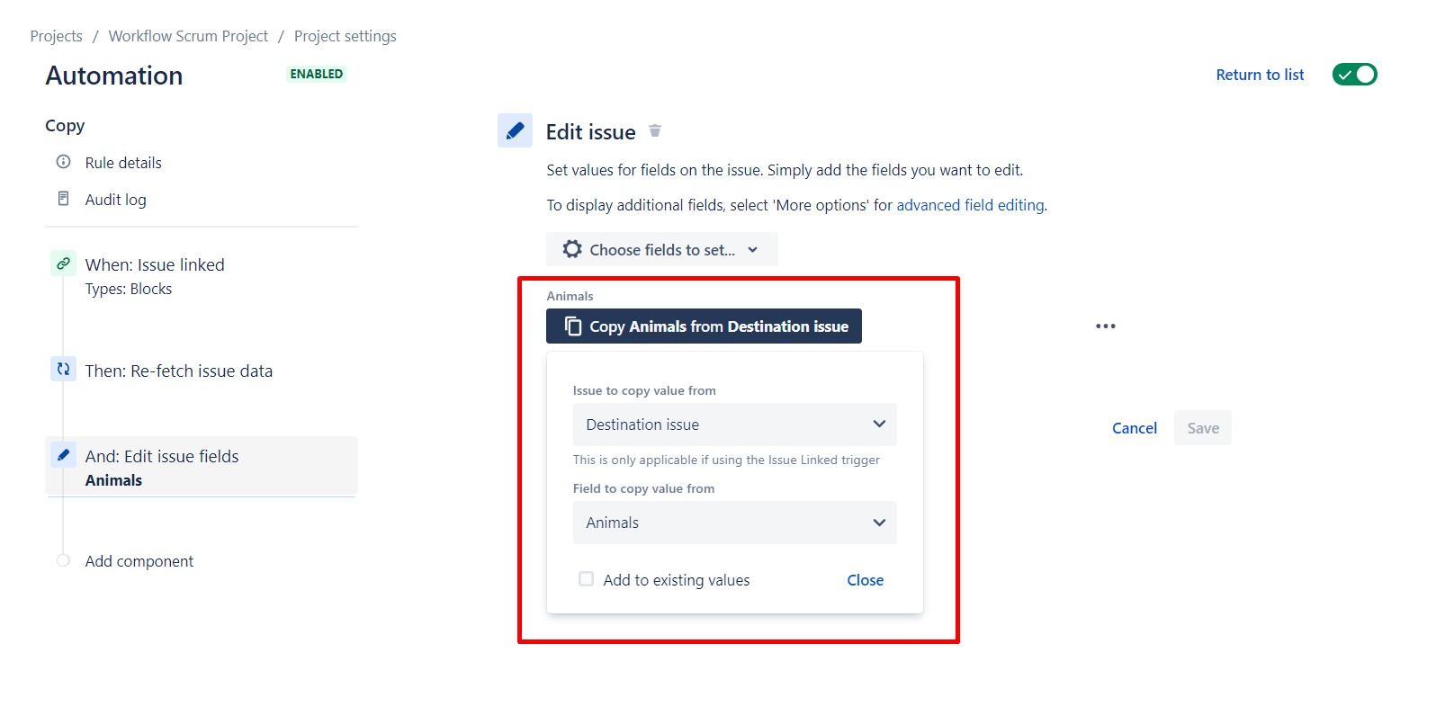 Solved: Rule to copy custom field from parent when a child...