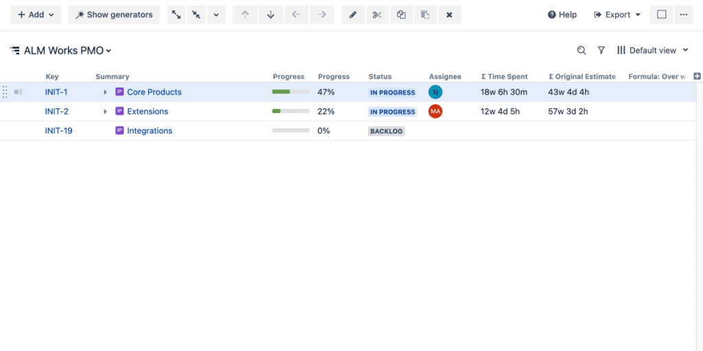 How to create a hierarchy Epic --> Feature ---> St...