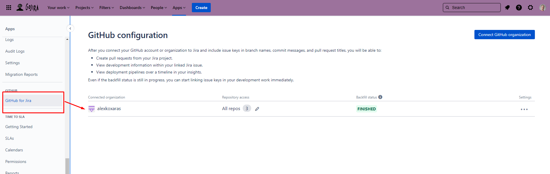 Connecting GitHub and Jira