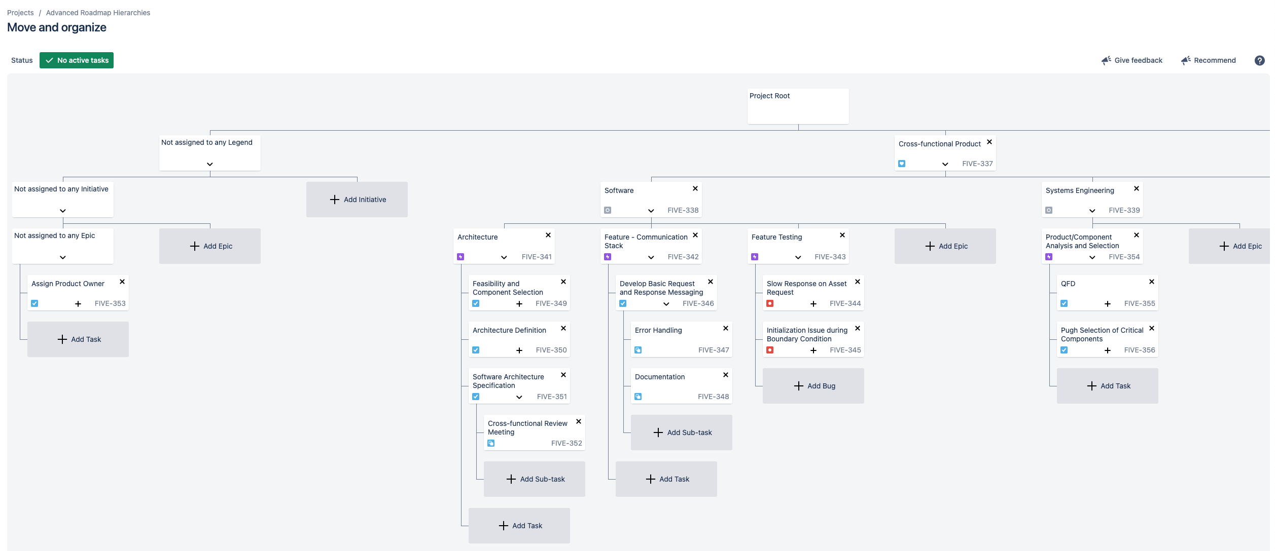 Show full issue hierarchy in tickets