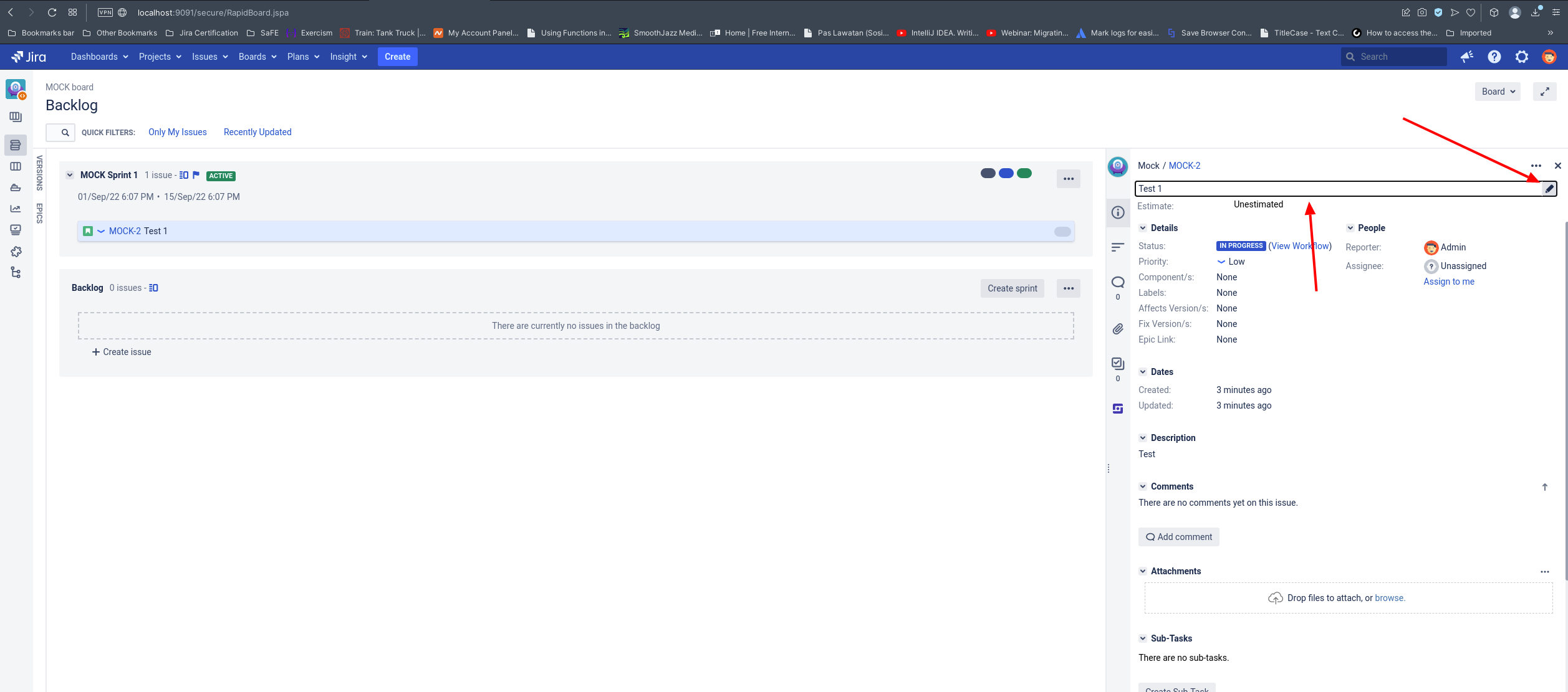 Control Edit of Summary on Board Issue Layout View
