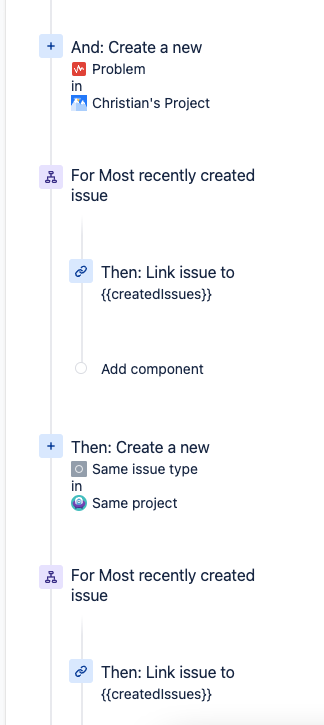 Link multiple issues together using Automation - Atlassian Community