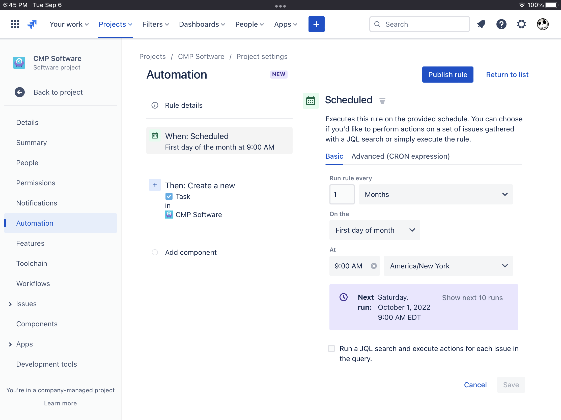 Solved: Does anyone know how to create a automation rule f...