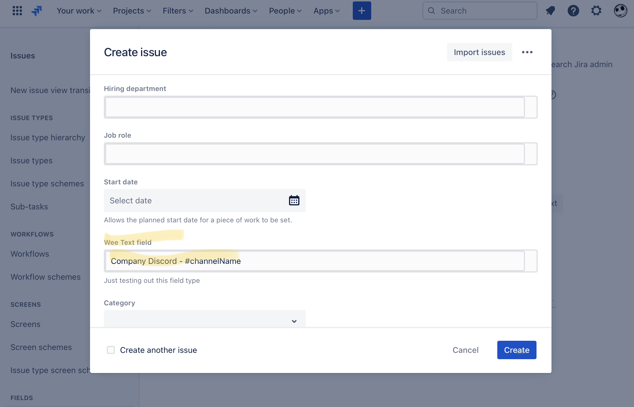 Default text in the short input box doesn't show u...