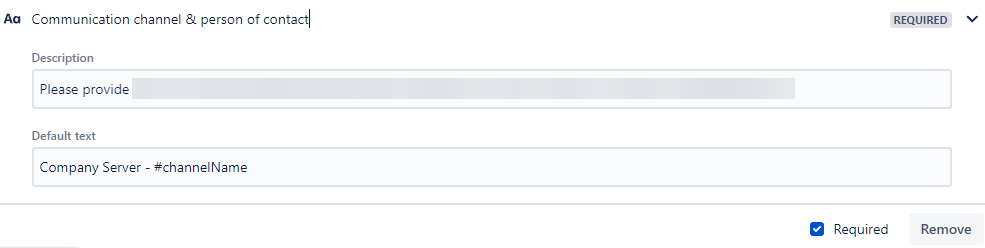 Default text in the short input box doesn't show u...