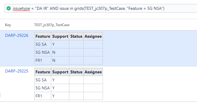 iDalko Table Grid plugin: 2 parameters JQL