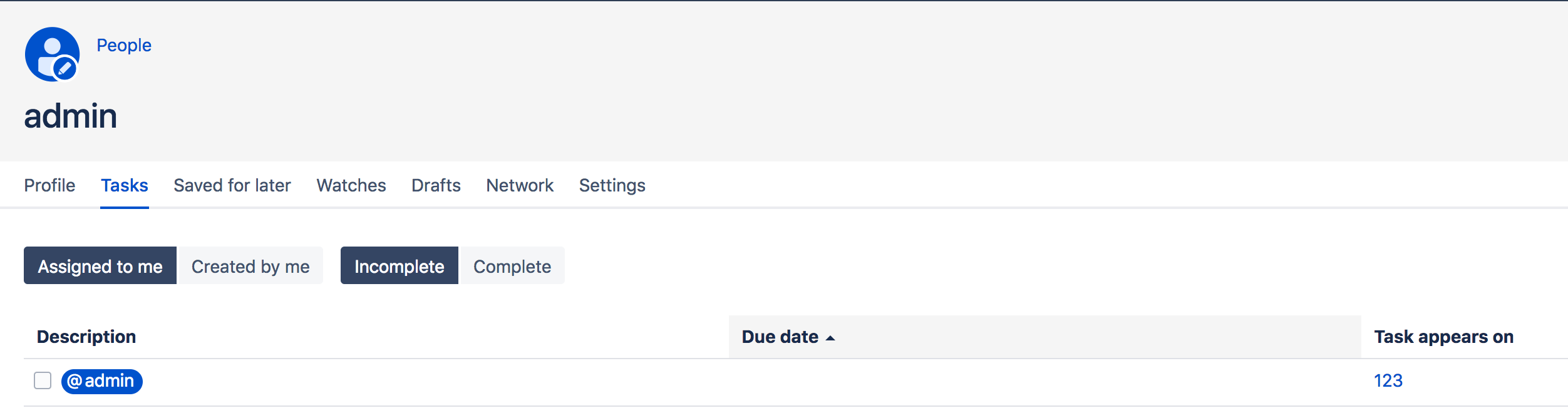 How to show the task of a login user in a dashboar...