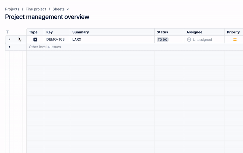 Issue hierarchy - epics, features, stories, tasks,...