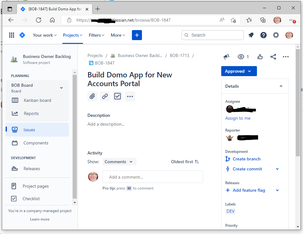 What is the keyboard short-cut to navigate to the ...