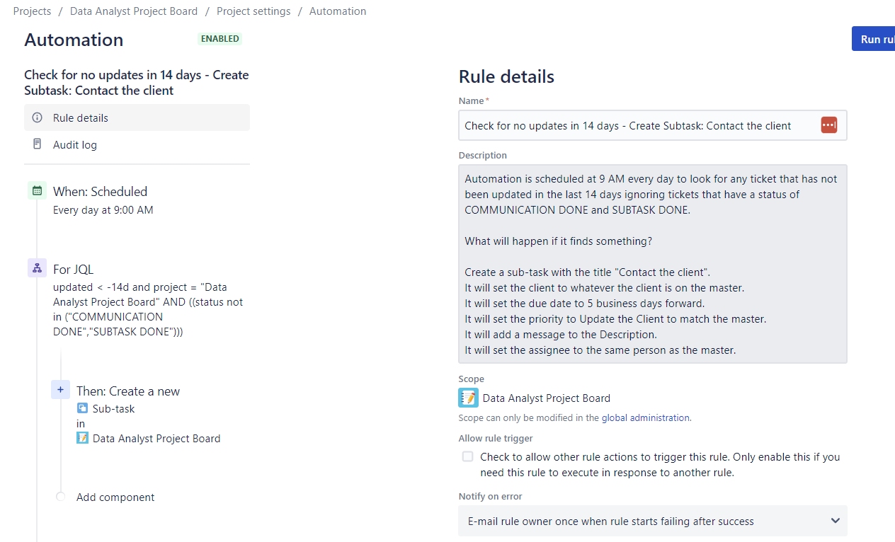 Solved: Automation rule needed - Create Sub-Task when no a...
