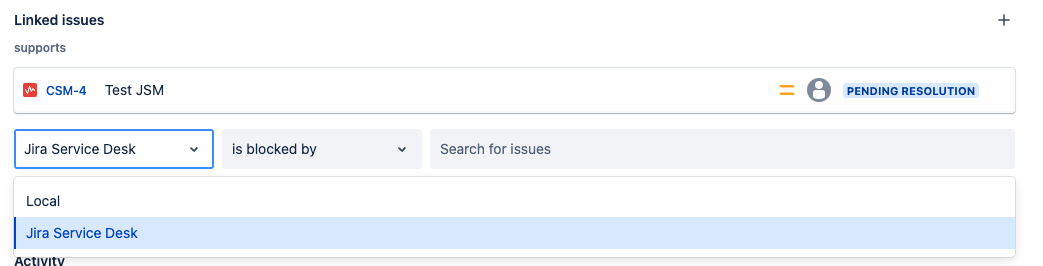 Auto transition JSM issue by Jira software issue t...