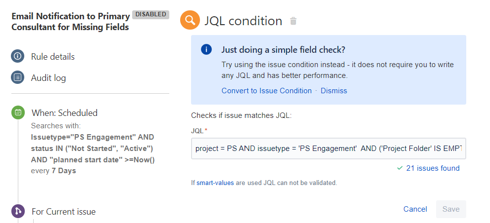 Solved: How do you create an OR statement in JIRA automati...