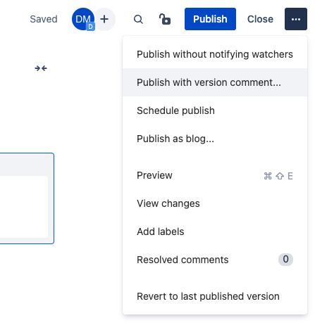 Solved: Add comment to change log/page history
