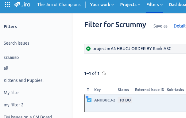 Sort Task on Jira Board by Due Date or Priority