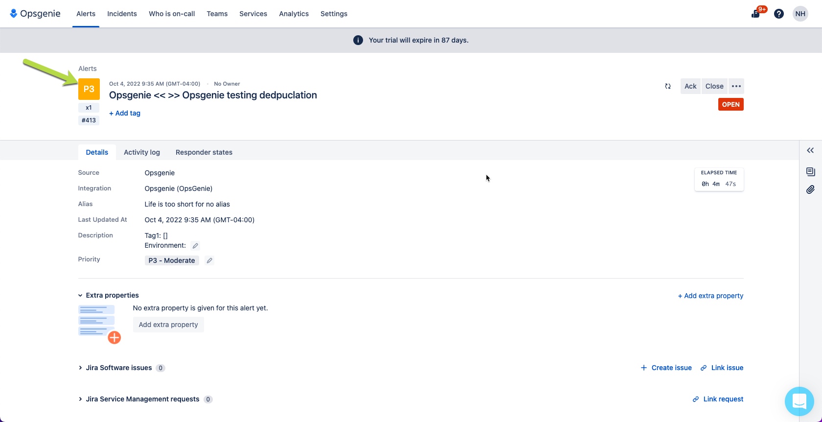Opsgenie to Opsgenie Integration - Deduplication i...