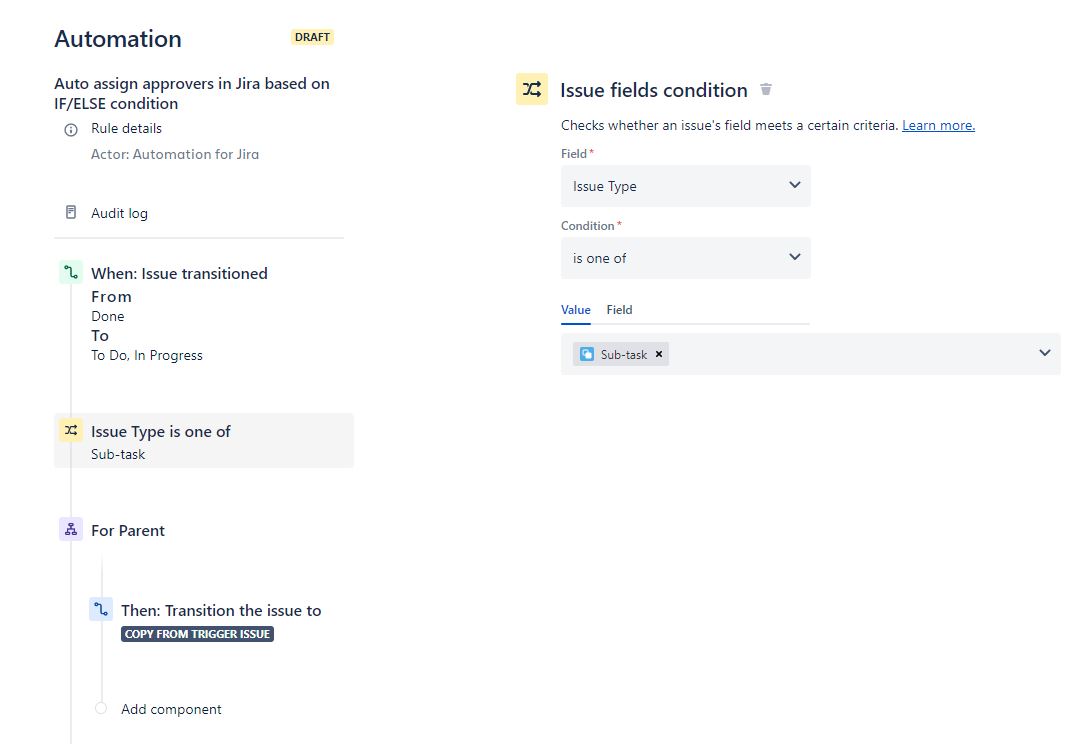 Solved: How to transition parent back to QA if a subtask m... Solved: How to transition parent back to QA if a subtask m...