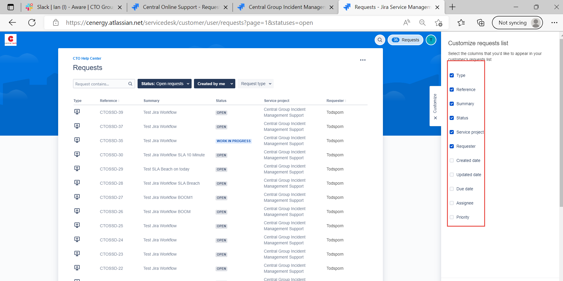 How to add new column in customize request list