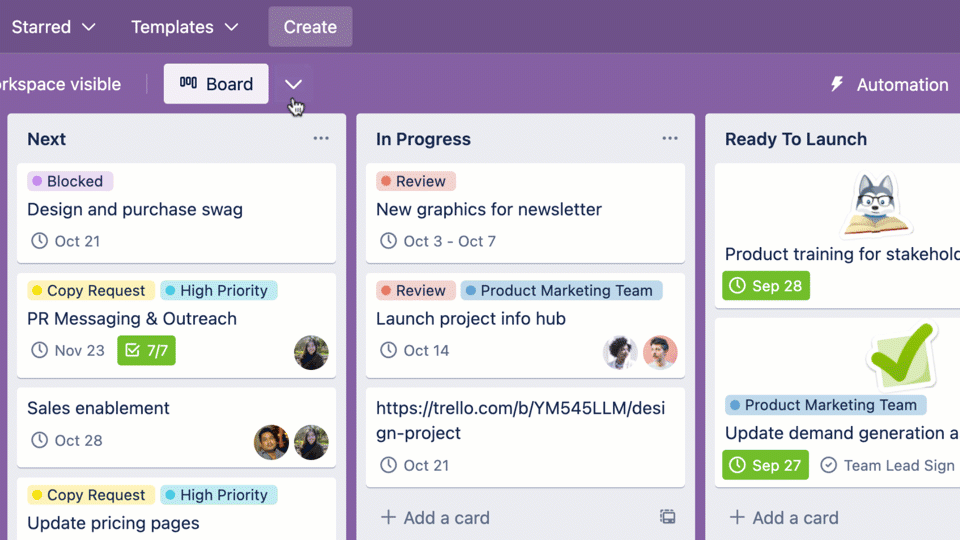 [New in Trello] View switcher and table view for b... - Atlassian Community