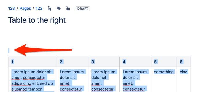 Solved: How to move an entire table to the right on a page...
