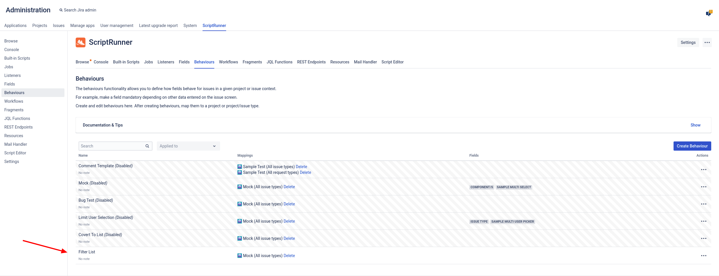 Using Scriptrunner In Behaviours Need To Dynamica