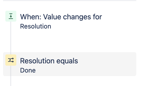 Change the status of a JSM ticket when the linked ...