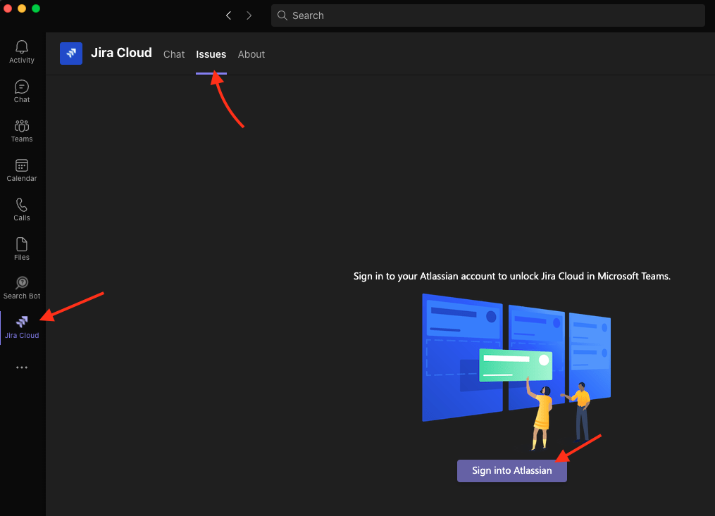 MS Teams Jira Cloud not working