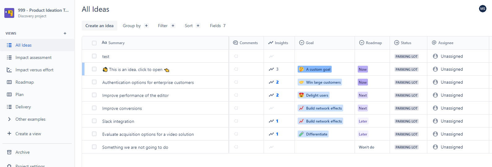 Jira Product Discovery how can we hide field in cr...