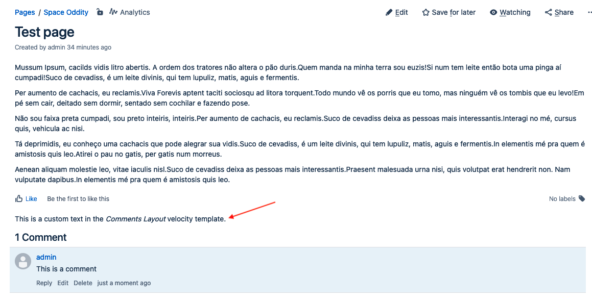 Add a line on top of the comment section on all pa...