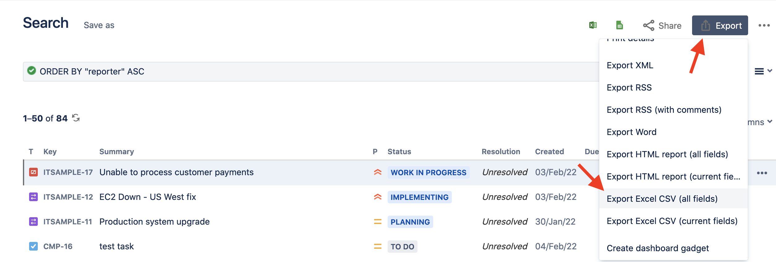 Solved: How can I export comments in the issues?