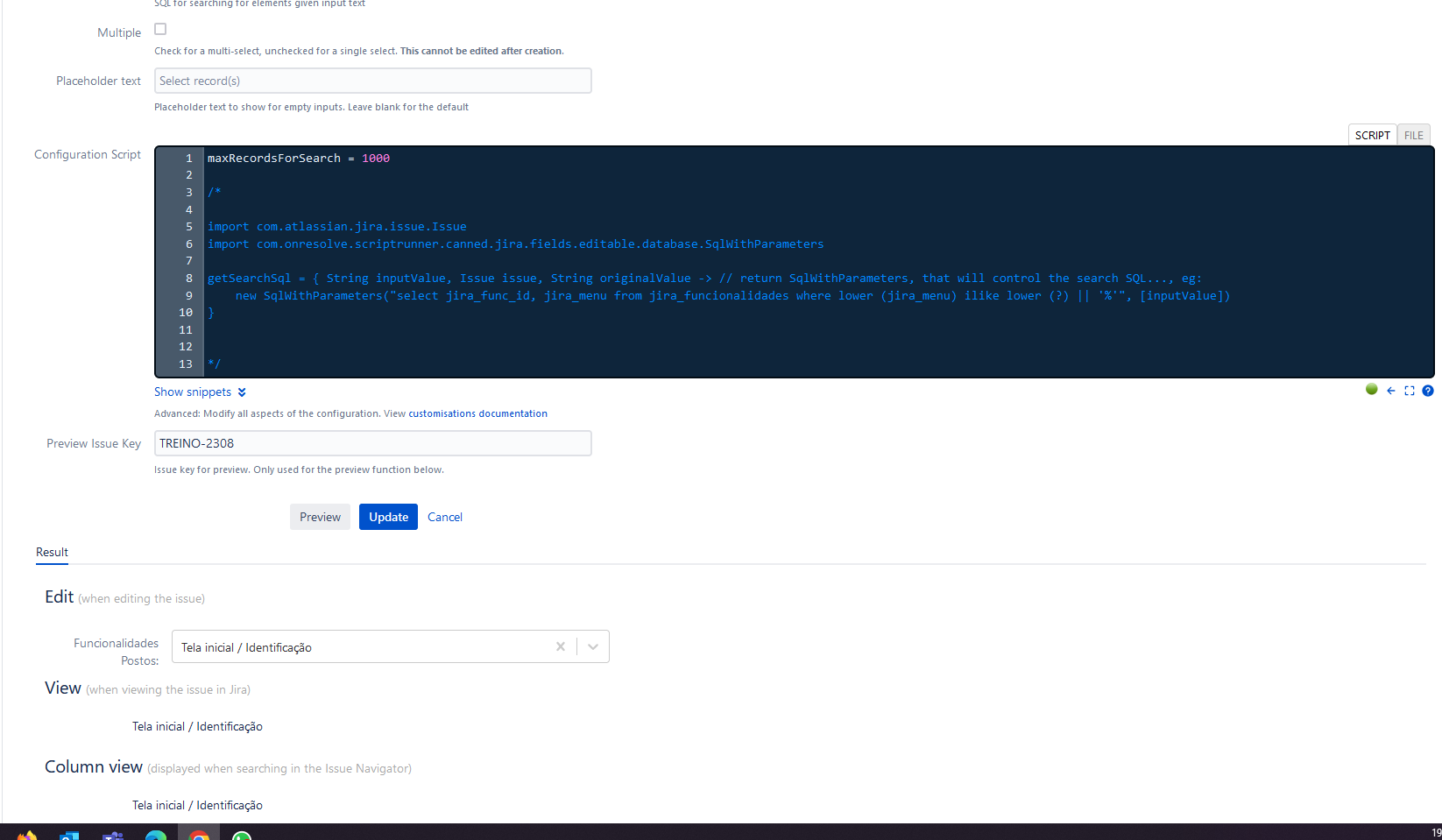 Problems with defining values using Database pic...