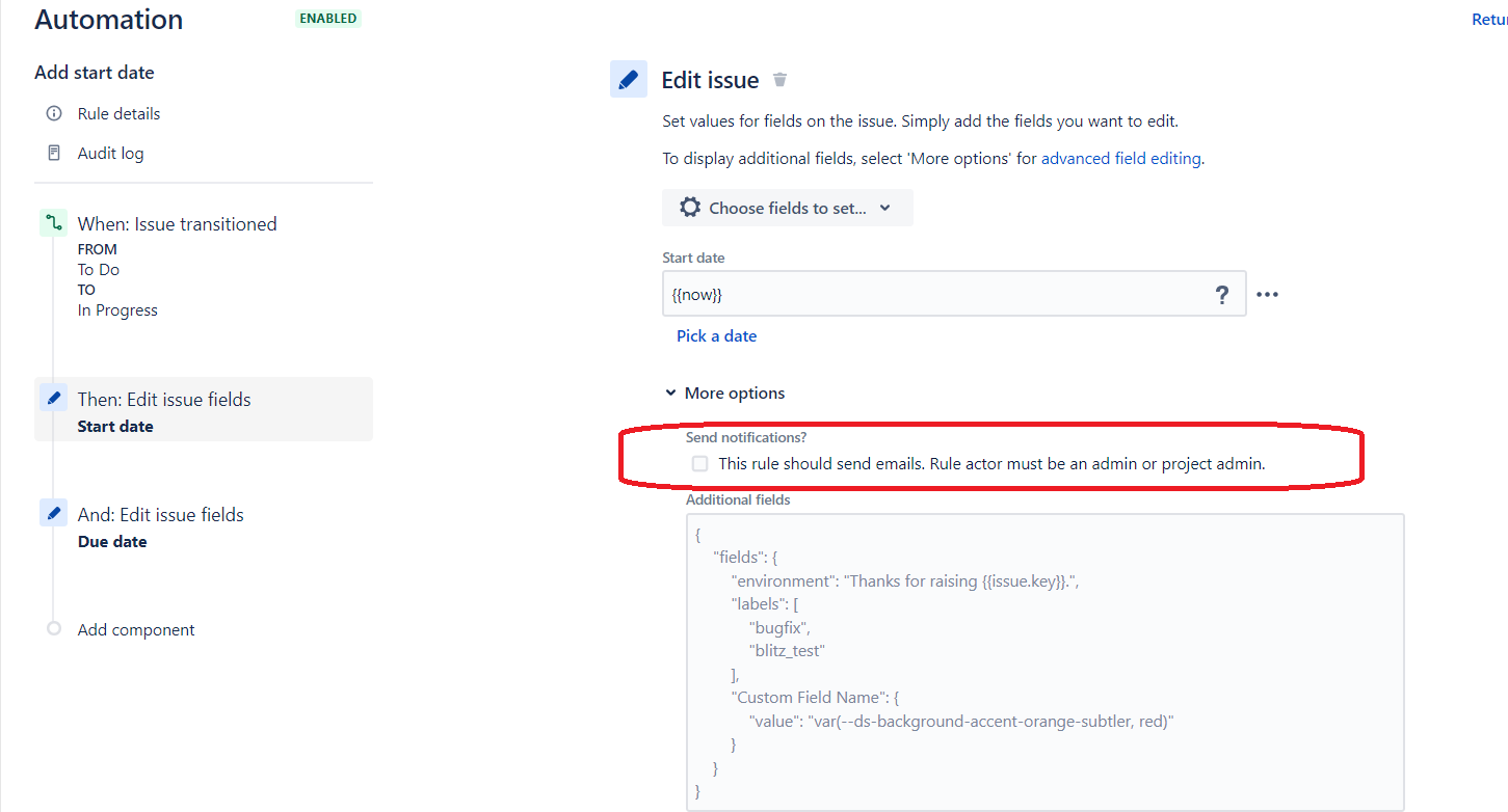 How do I disable JIRA automation notification emai...