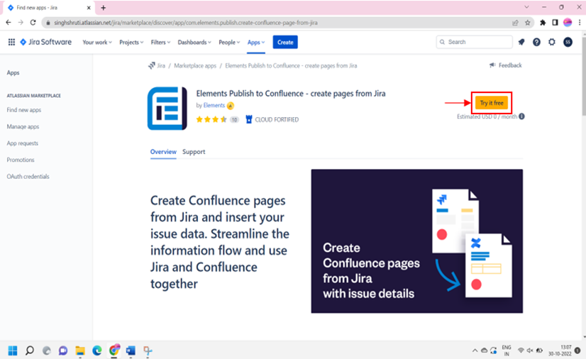 Elements Publish on confleunce