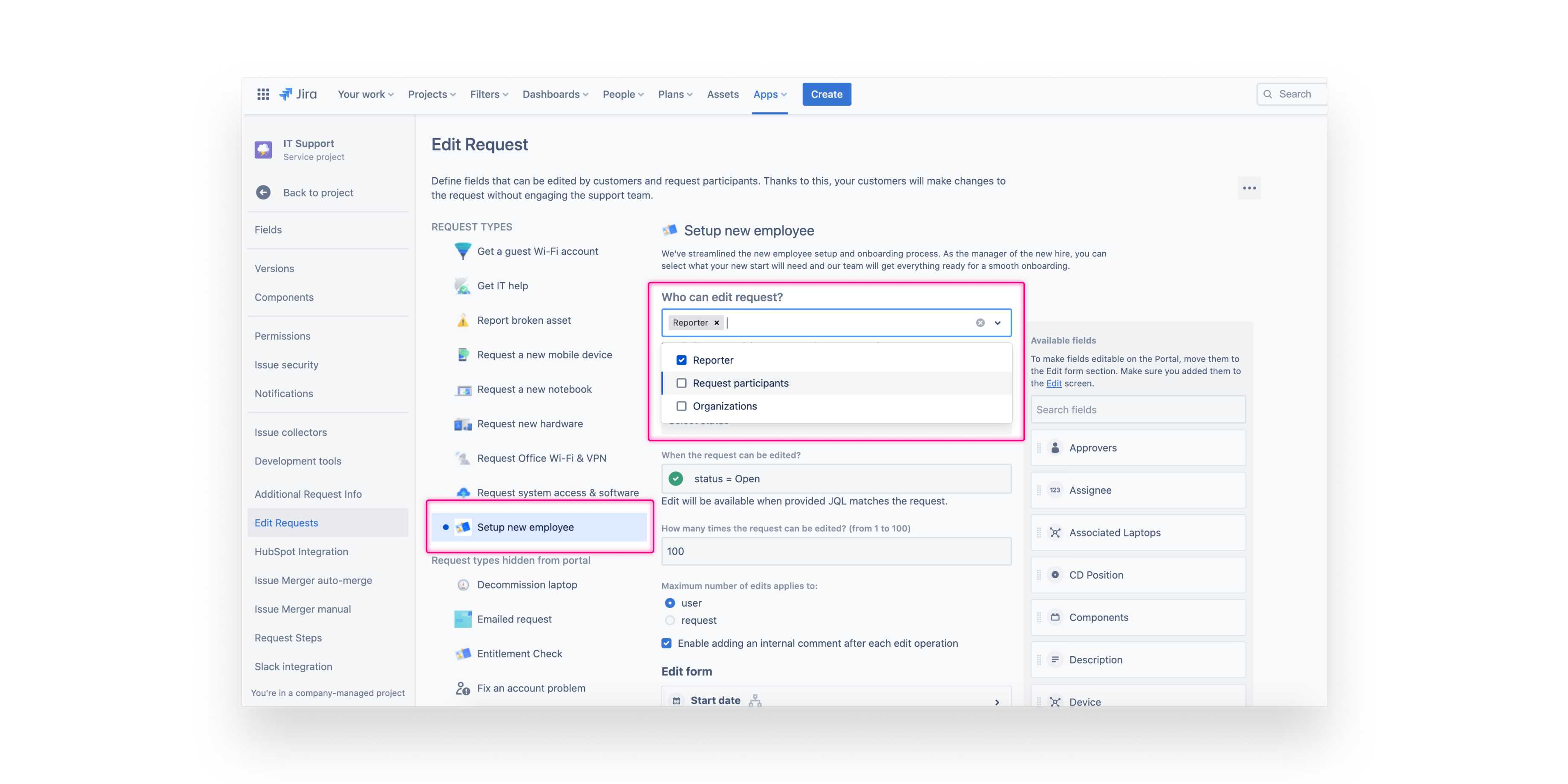 Allow your customer to edit request on the custome... - Atlassian Community