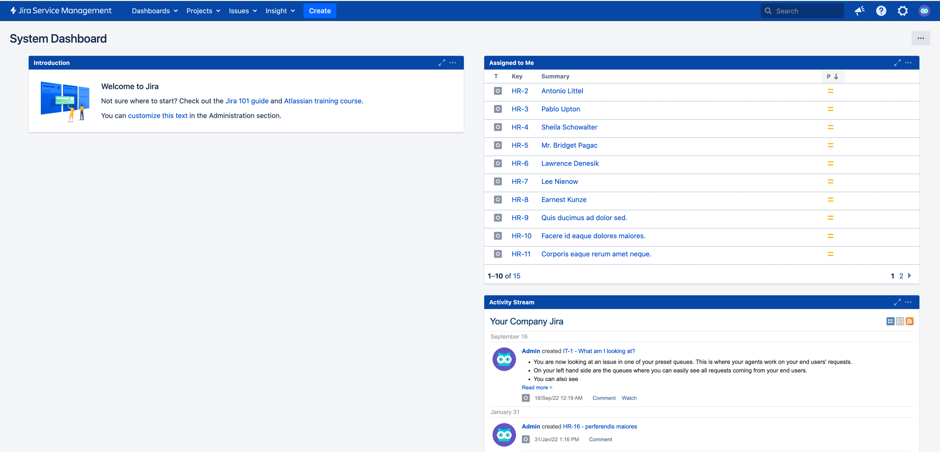 Jira Service Management DC interface updates