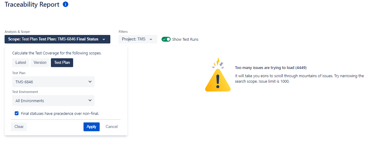 Requirements Traceability matrix with XRay