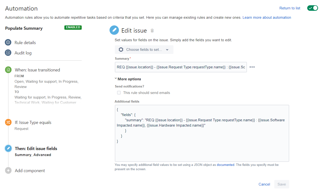 Jira Smart Value - get rid of asset key