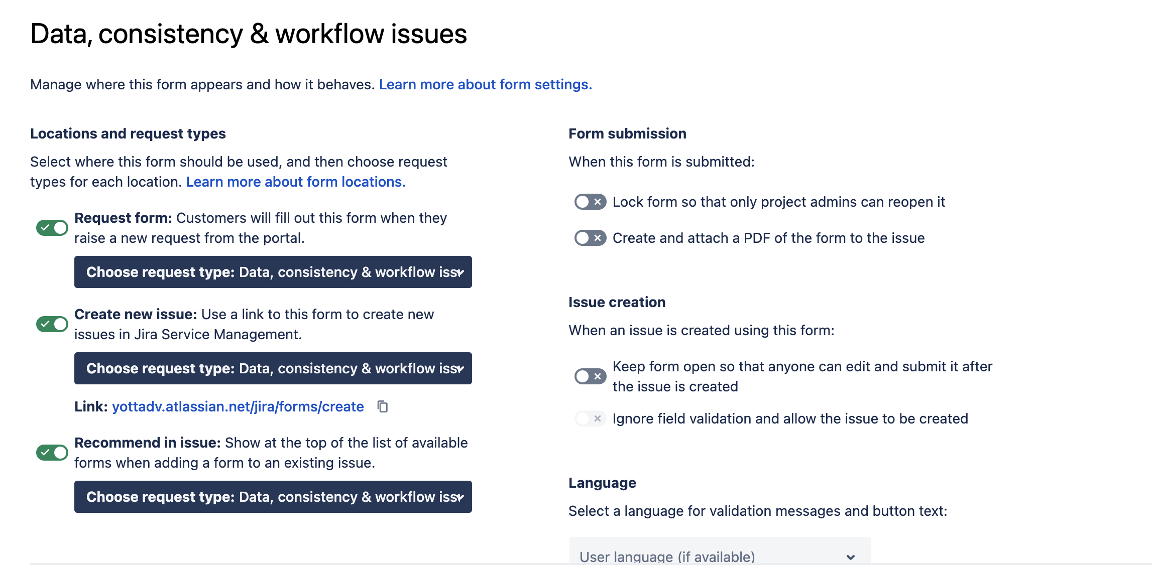 Solved: Form is not showing on Create Issue modal