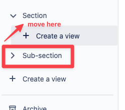 Section within section (sub-sections)
