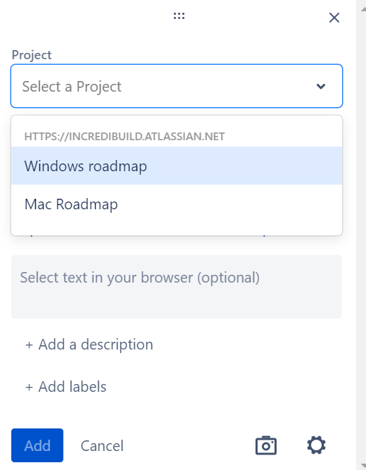 Missing JPD projects in chrome extension