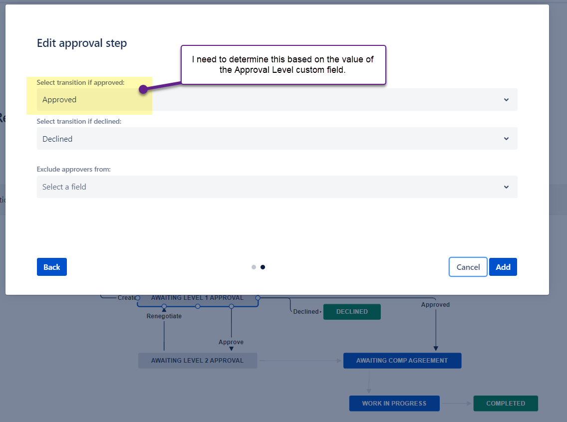 Solved: How to configure my workflow approval step to go t...