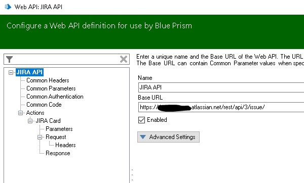 Solved: Blue Prism Web API Services JIRA GET API